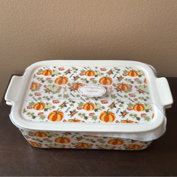 Dining | Grace Pantry Pumpkins Rectangular Porcelain Casserole Baking ...